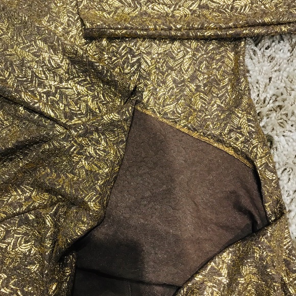 Rhapsody | Dresses | Rhapsody Dresses Gold Feather Details | Poshmark